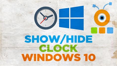 How To Show Or Hide The Clock In Windows Taskbar YouTube