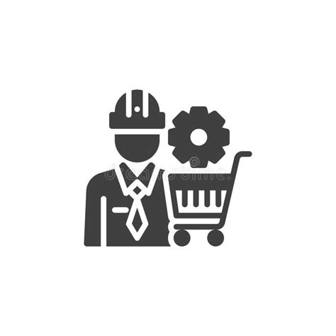 It Procurement Manager Vector Icon Stock Vector Illustration Of Specialist Gear 311048333