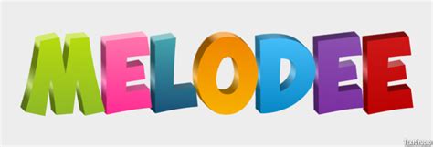 Melodee Text Effect And Logo Design Name