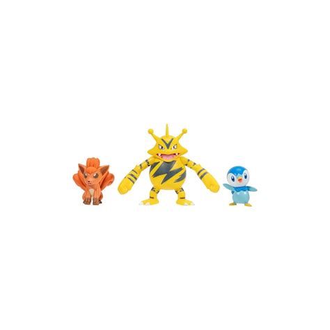 Pokémon Figures 3 Piplup Electabuzz And Vulpix The Model Shop