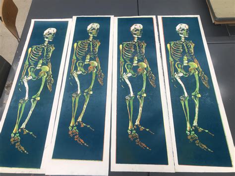 First Ever Woodcut 4 Layer Reduction R Printmaking