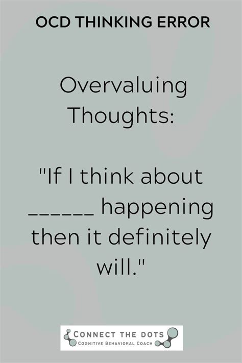 4 Types Of Ocd Thinking Errors Artofit