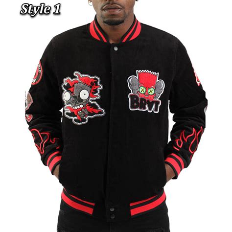 Hudson Bart Simpson Varsity Jacket Buy Jackets Online Jacketline