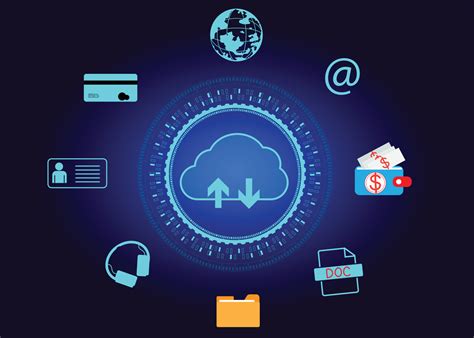 Cloud Icon Concept Of Big Data Access Global Network Connection Data