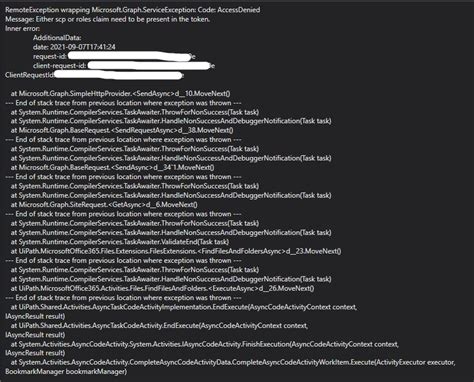 Microsoft 365 Scope ‘find Files And Folders Giving Accessdenied