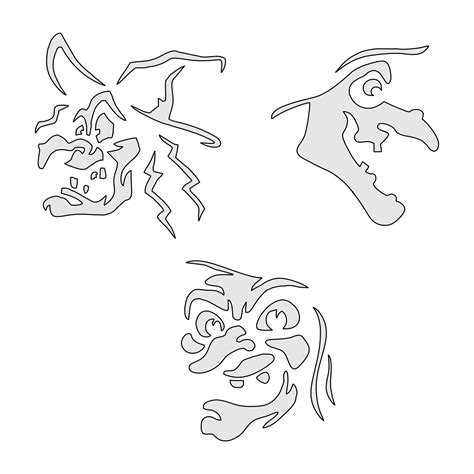 Witch Face Stencil 10 Free Pdf Printables Printablee