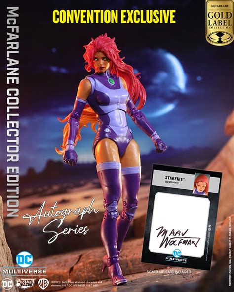 Dc Comics Starfire Comes To Sdcc With Autograph Mcfarlane Figure