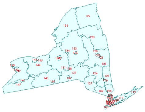 New York State Area Code Map Map Of New York Counties And Towns