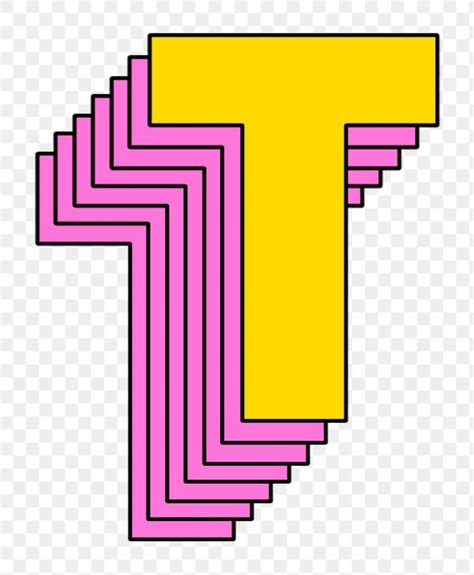 3d Letter T Stylized Typography