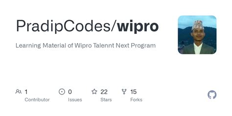 github pradipcodes wipro learning material of wipro talennt next program