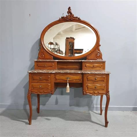 Super French Walnut Antique Dressing Table In Antique Dressing Tables