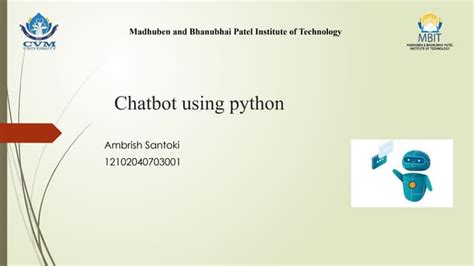 Chatbot Using Python Mini Project Presentation Ppt