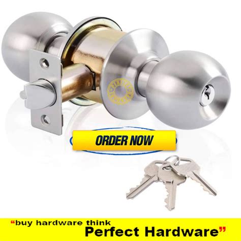 3871 Stainless Steel Cylindrical Door Lock Set For Home Bedroom Tombol Pintu Lock Shopee Malaysia