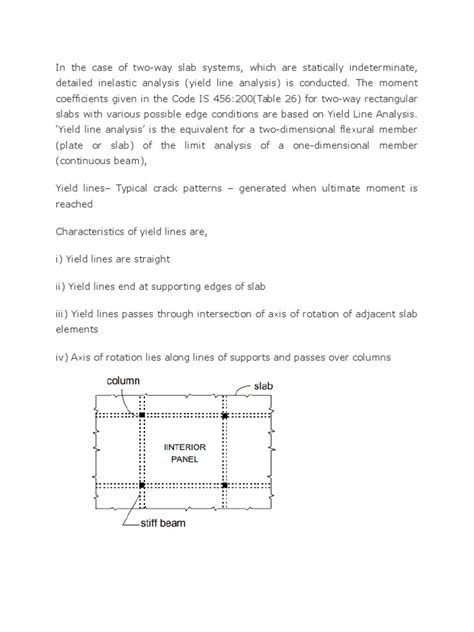Yield Line Theory Pdf Bending Yield Engineering