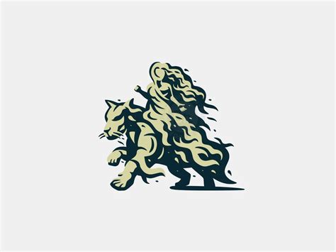 Girl Riding A Panther Logo Branition Girl Riding A Panther Logo Branition