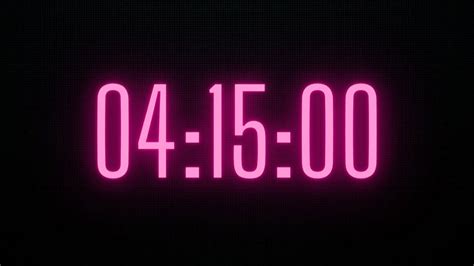 4 Hr 15 Min Countdown Timer Relaxing Videos Youtube