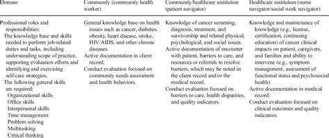 patient navigation framework navigator function across domains [20