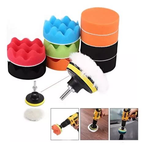 Kit Polimento 5 Polegadas Furadeira Parafusadeira 11pçs Parcelamento Sem Juros