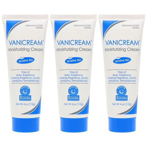 Vanicream Moisturizing Skin Cream For Sensitive Skin 4 Oz 3 Pack