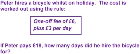 GCSE Maths Quiz Solve Word Problems With Equations