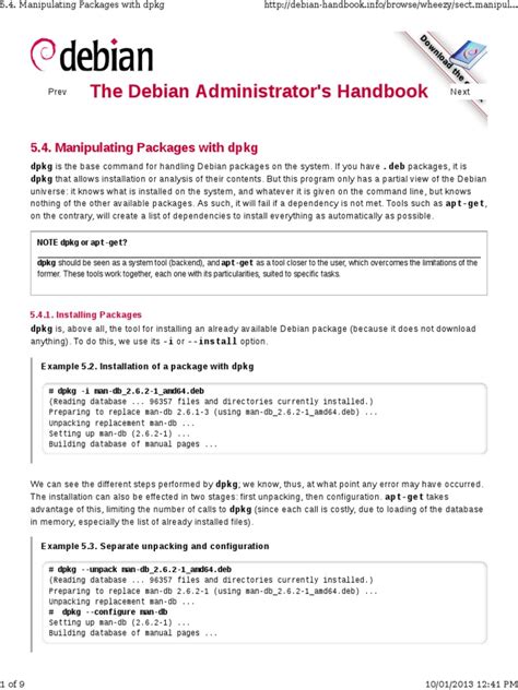 the debian administrator s handbook 5 4 manipulating packages with