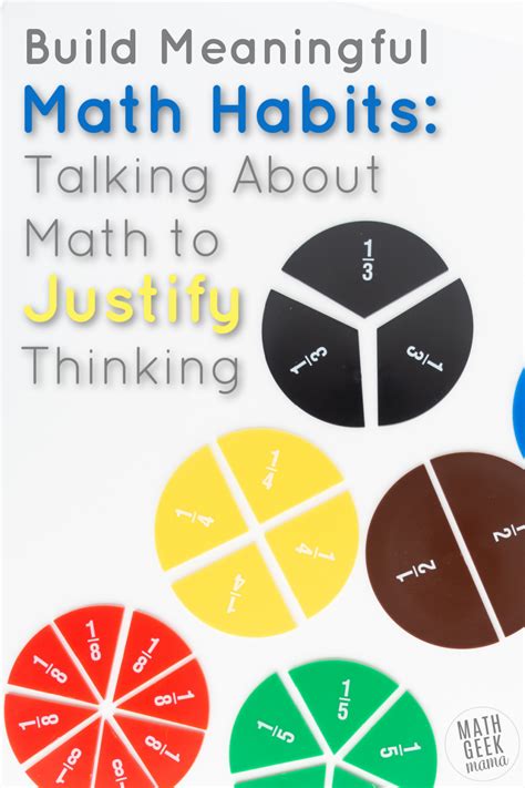 Build Math Habits Talk About And Justify Math Thinking Math Geek Mama