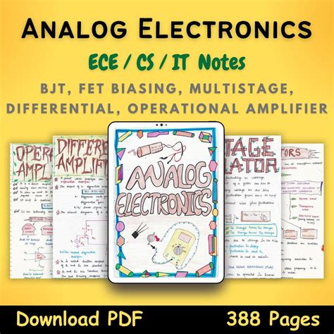 Analog Electronics Notes Download Handwritten Notes Pdf