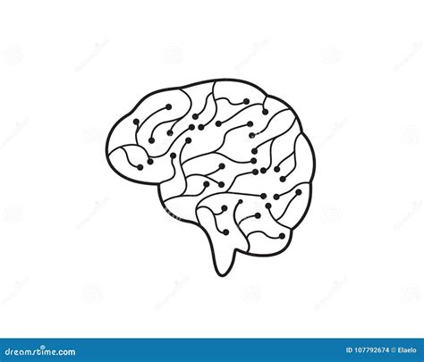 Circuit Brain Vector Illustration Icon Stock Vector Illustration Of Circuit Brain Vector Illustration Icon Stock Vector Illustration Of