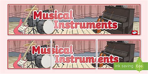 👉 Musical Instruments Display Banner Teacher Made