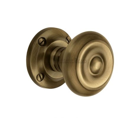 Heritage Brass Aylesbury Mortice Knobs Antique Brass