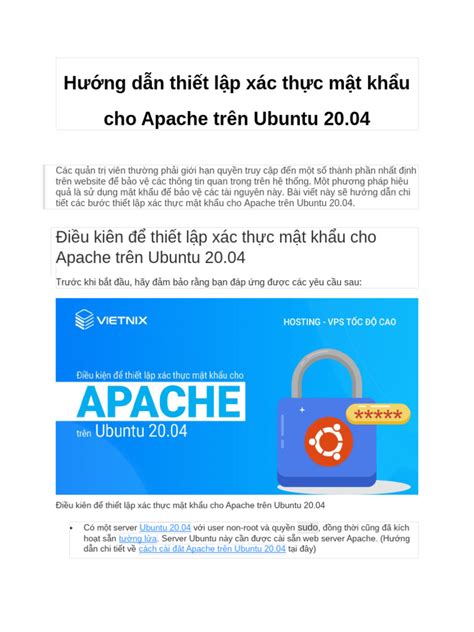 5 1 Hướng Dẫn Thiết Lập Xác Thực Mật Khẩu Cho Apache Trên Ubuntu 20