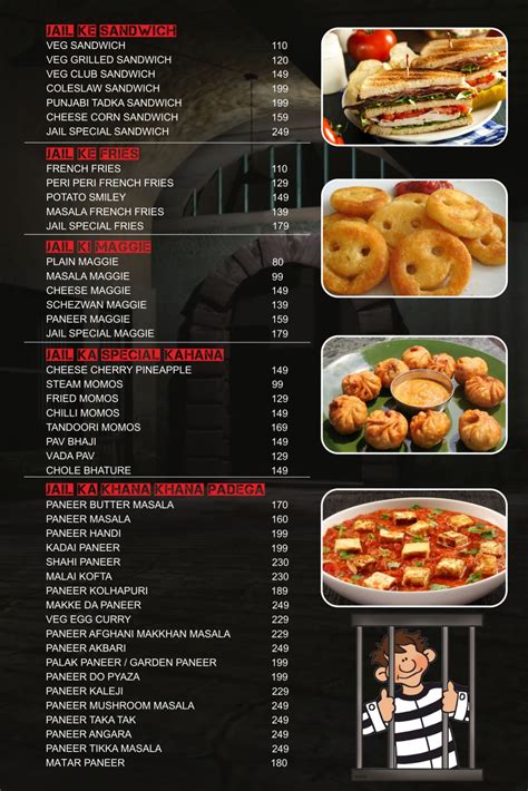 Jail Food Menu