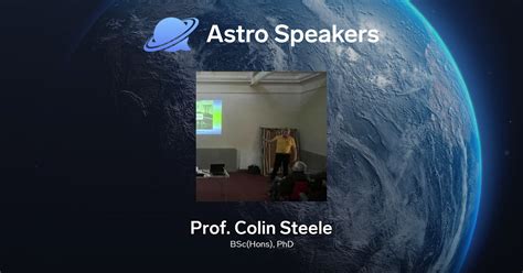 Prof Colin Steele Astro Speakers