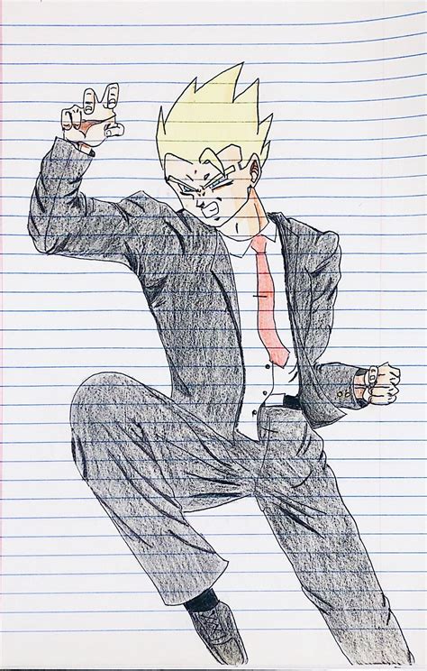 I Tried To Draw Gohan In A Suit [oc] R Dbz