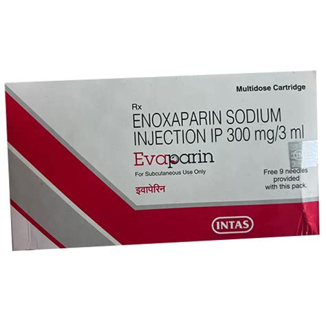 300 Mg Enoxaparin Sodium Injection Ip Dosage Form Liquid At Best