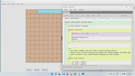 Greenfoot Planetenerkundung Die For Schleife Youtube