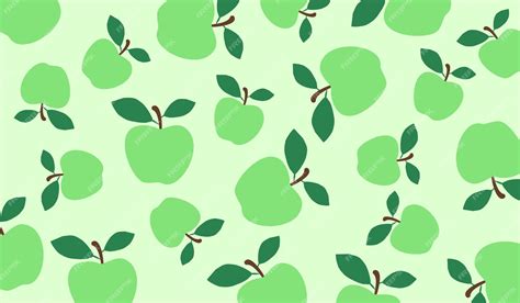 Premium Vector Cute Apple Fruits Pattern Background Vector Design