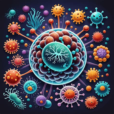 Dangerous Bacteria Ai Generatet Stock Illustration Illustration Of