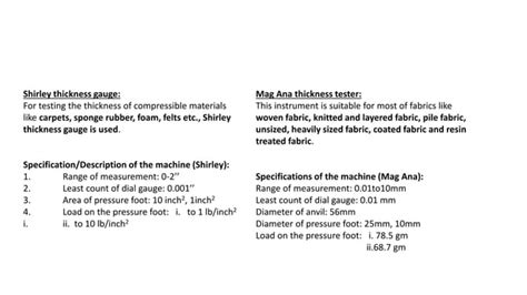 Fabric Lengthwidth And Thickness862020pptx