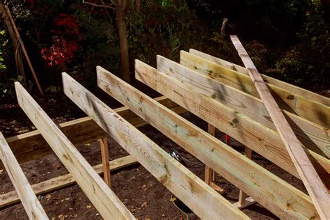 How Far Apart Should Deck Joists And Posts Be