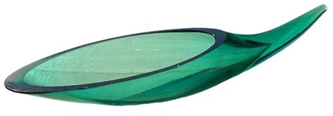 Blenko Cornucopia Antique Cornucopia Vase Vintage Blue Green Horn Of