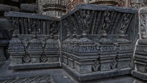 Tiny And Intricate Carvings Sculptures Of The Temples Of The Hoysala