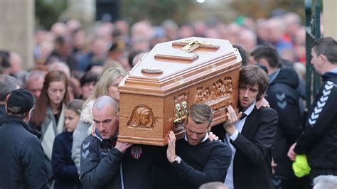 Tributes To Footballer Ryan Mcbride At Derry Captains Funeral Uk News Sky News
