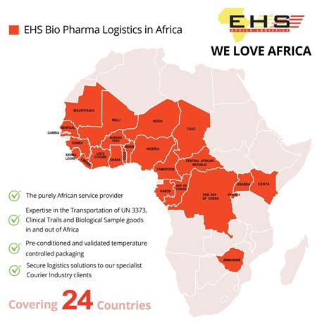 Ehs Bio Pharma Logistics Covers 24 Countries In West And Central Africa