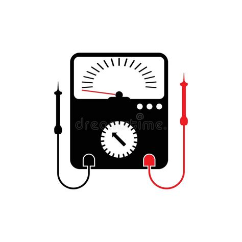 Voltage Tester Icon Vector Illustration Design Template Stock Vector