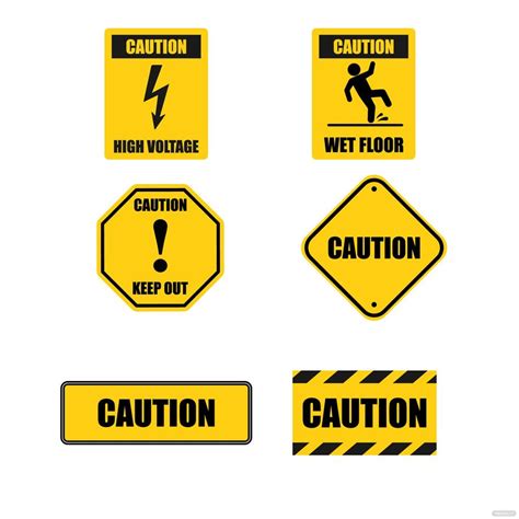 Free Caution Sign Templates Editable And Printable