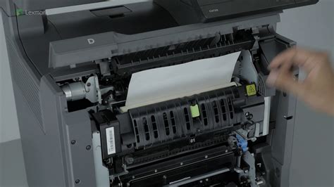 Cx725 Series—clearing Paper Jam In Door A Youtube