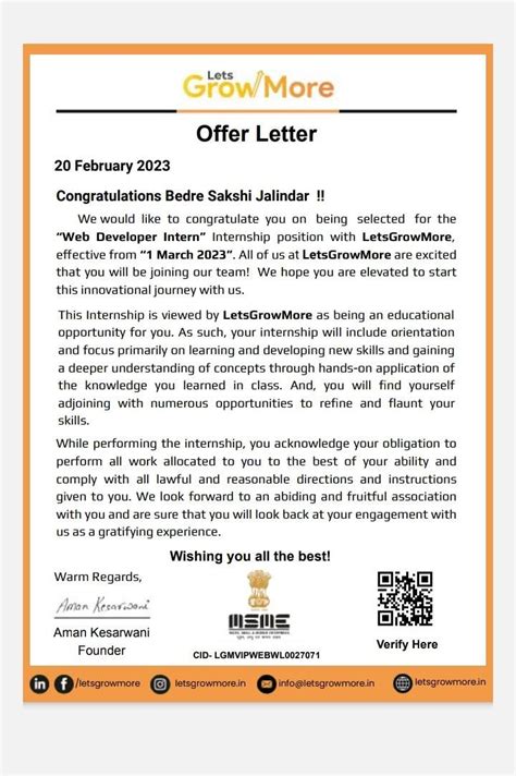 Sakshi Bedre On Linkedin Community Webdevelopment Opportunity Team Intern Connections Share