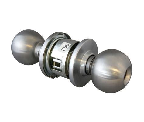 Arrow Grade 2 Storeroom Knob Ball Less Latch Less Cylinder Satin Chrome