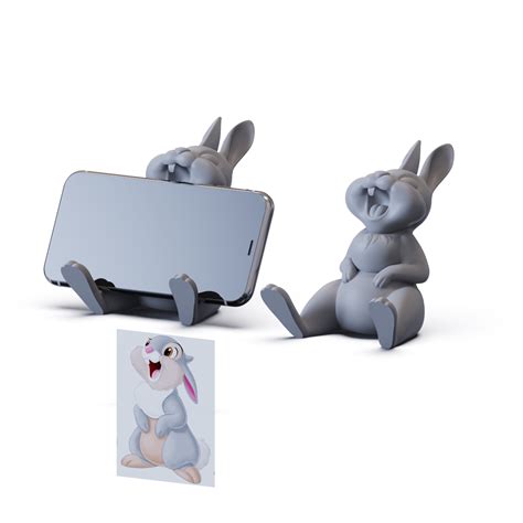 🐇 Rabbit Hare Disney Stand Phone・ Stl File For 3d Printing・cults